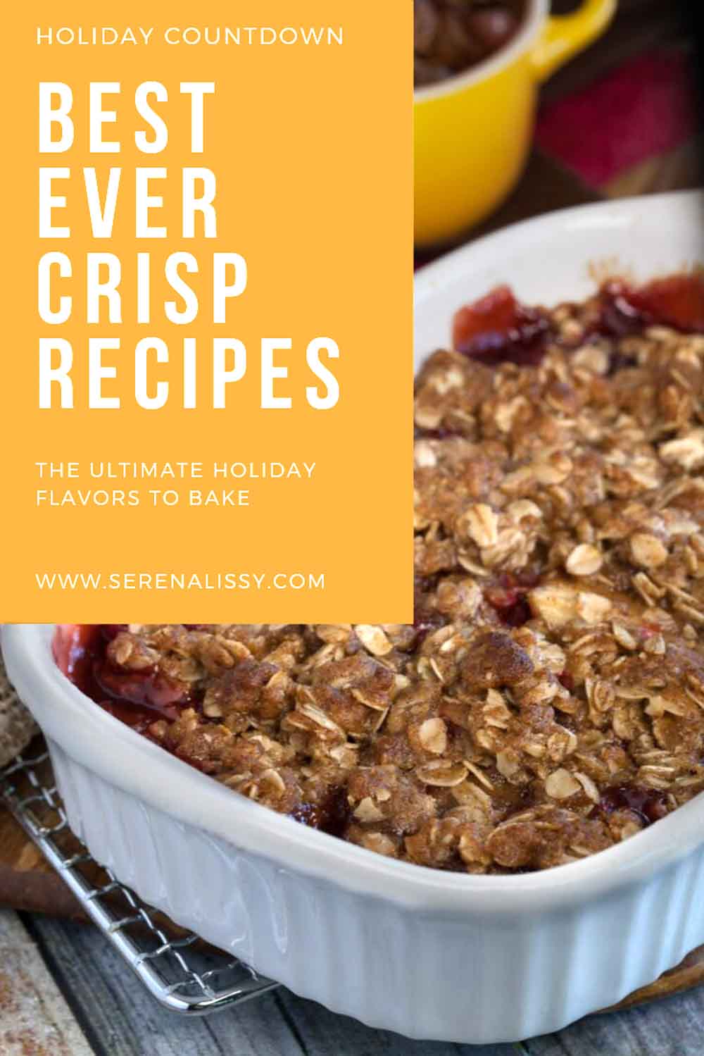 Easy holiday baking recipes: Cranberry Pear Spice Crisp